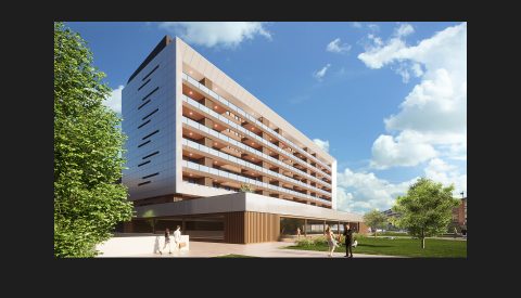 Edificio Ítaca (66 viviendas en Vallobín, Oviedo). | Lacotec